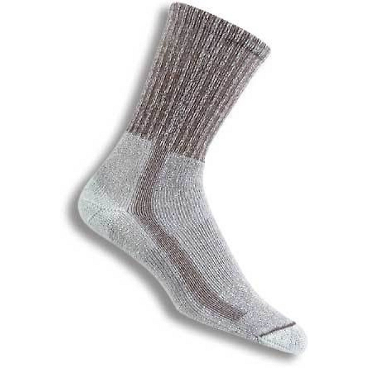 Thorlos Unisex LTH Light Hiking Thick Padded Crew Sock, Walnut, Large