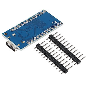 AITRIP 2PCS Pro Micro ATmega32U4 5V 16MHz Type-C Development Module Board with 2 Row pin Header Compatible arduino Leonardo Replace ATmega328 Pro Mini
