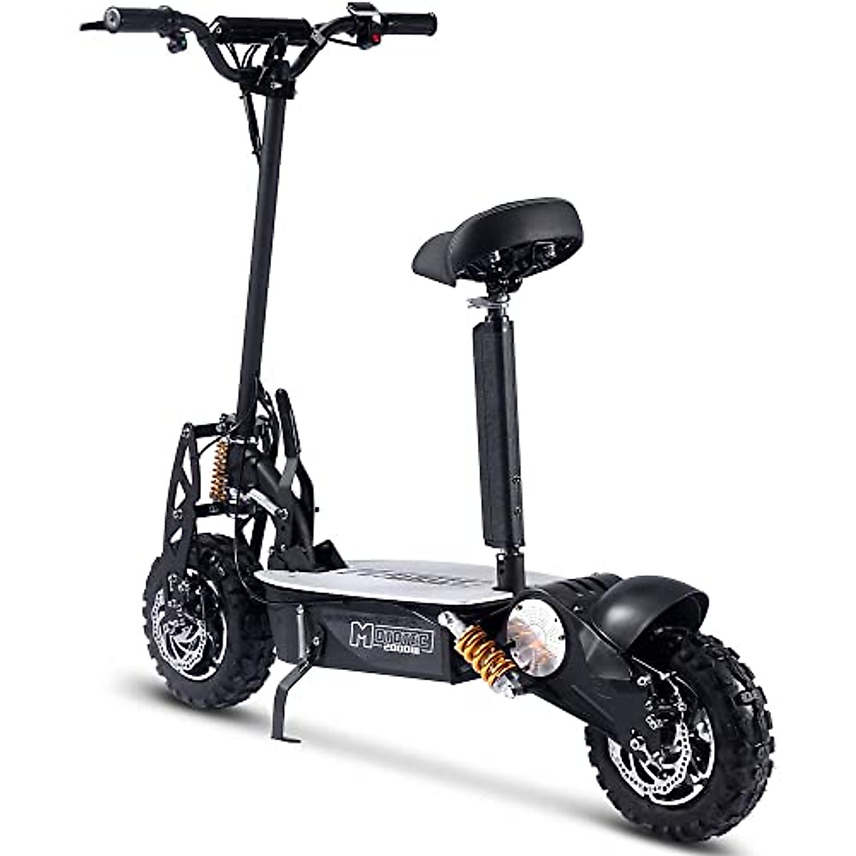 MotoTec 2000w 48v Adult Electric Scooter with Quick Release Seat, Foldable Locking Frame, Top Speed 30mph,Citycoco Scooter with Large 11 in Off-Road Tires, Economy Mode.