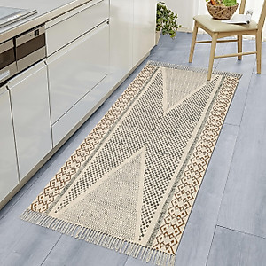 RIANGI Jute Braided Beige Rug - 4 x 6 Feet Rectangle Jute Rug Round Boho Area Rug for Living Room Brown Area Rug - Reversible Jute Round Rug - Dining Room Rugs for Under Table