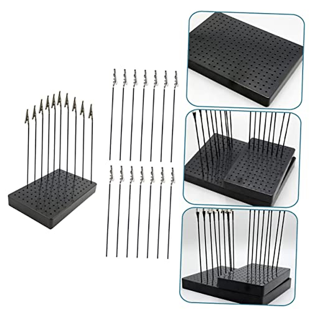 COHEALI 4 Sets color clip base plastic stand spray paint for plastic air spray model painting clips alligator clamp stand airbrush paint spraying stand iron Coloring Clip Holder large