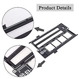Poweka 1423040 1403903 1401444 35mm Film Holder Slide Negative Holder & Cover Film Guide Photo Holder Compatible with Ep-Son Perfection V500 V550 V600 4490 4990 2450 3170 3200 4180 X750 X770 X820