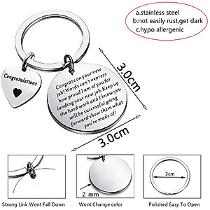TGBJE New Job Gift Congratulations On Your New Job Keychain Gift Congratulation Gift Coworker Leaving Gift First Job Gift (Congrats new job)