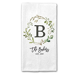 Custom Waffle Weave Dish Towel | Personalized Kitchen Towel | Housewarming Gift | Wedding Gift | Personalized Dish Towel | Housewarming Gift