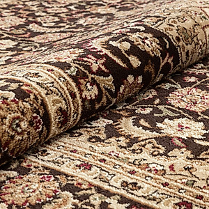 Well Woven Timeless Aviva Traditional French Country Oriental Brown Area Rug 5'3" Round
