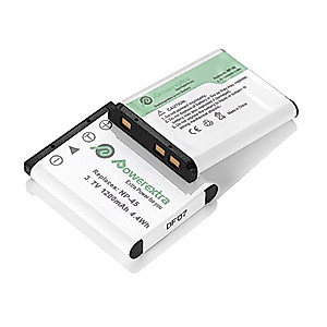 Powerextra 2 x NP-45 NP-45A NP-45B NP-45S Battery Compatible with Fujifilm INSTAX Mini 90, FinePix XP20 XP22 XP30 XP50 XP60 XP70 XP80 XP90 XP120 XP130 XP140 T350 T400 T500 T510 T550 T560 JX520 JX550