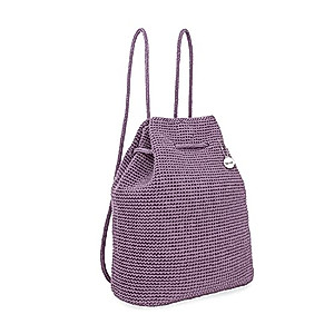 The Sak Large Dylan Backpack in Crochet, Adjustable Backstrap, Heather