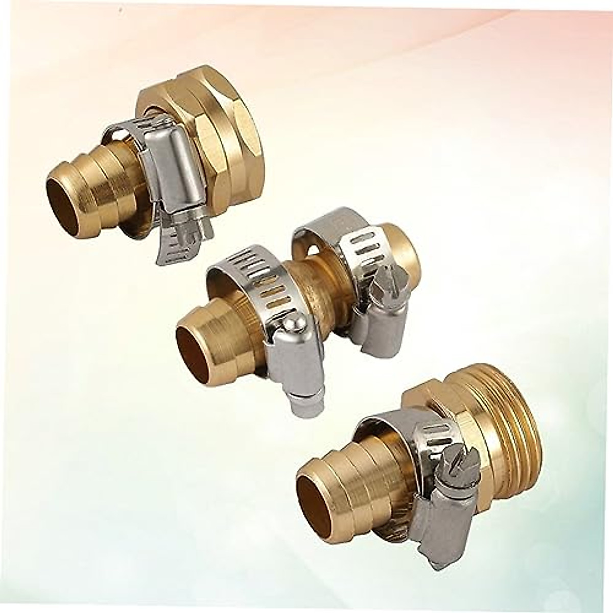 PAREKS 3 Pcs Copper Quick Connector Hose Quick Connector Car Wash Hose Connector Garden Water Quick Connector Accessories repair/2080