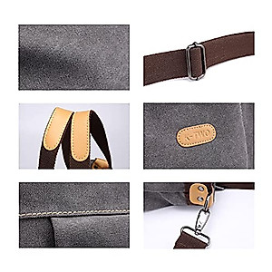 GJGJTER Women Soft Retro Casual All-match Tote Satchel Crossbody Hobo Messenger Canvas Shoulder Bag Clutches-Green