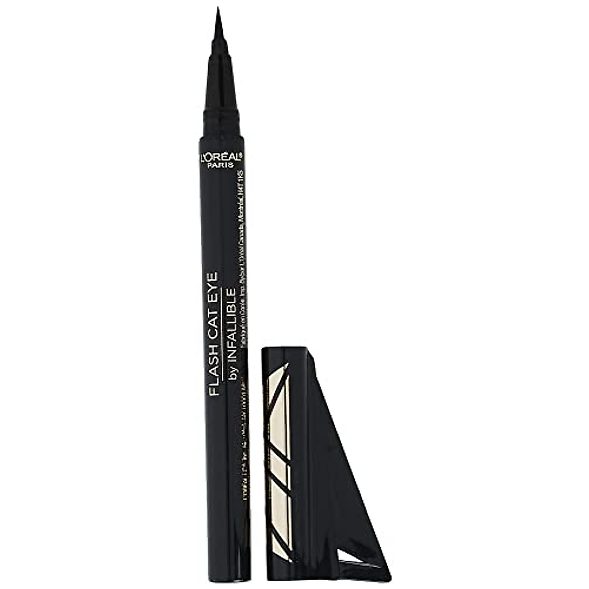 L'Oreal Paris Makeup Infallible Flash Cat Eye Waterproof Liquid Eyeliner, Black, 0.44 oz.