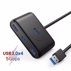 SHYPT USB Hub 4-Port USB 3.0 High-Speed USB Splitter for Hard Drives USB Flash Drive Mouse Keyboard Extend Adapter USB 3.0 Hub