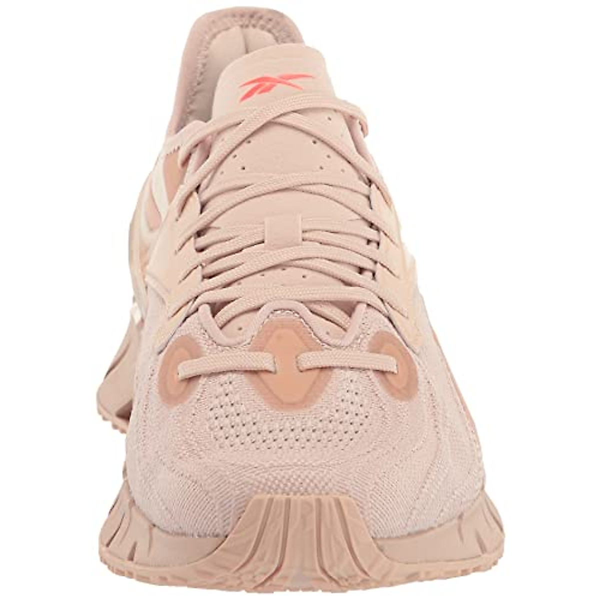 Reebok Women's Zig Kinetica 3.0 Sneaker, Soft Ecru/Neon Cherry, 8.5