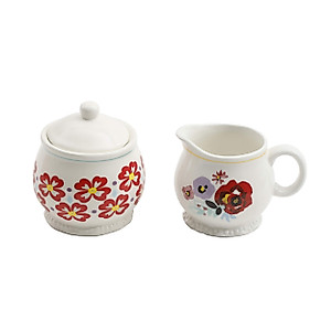 Pioneer Woman Creamer and Sugar Bowl Set