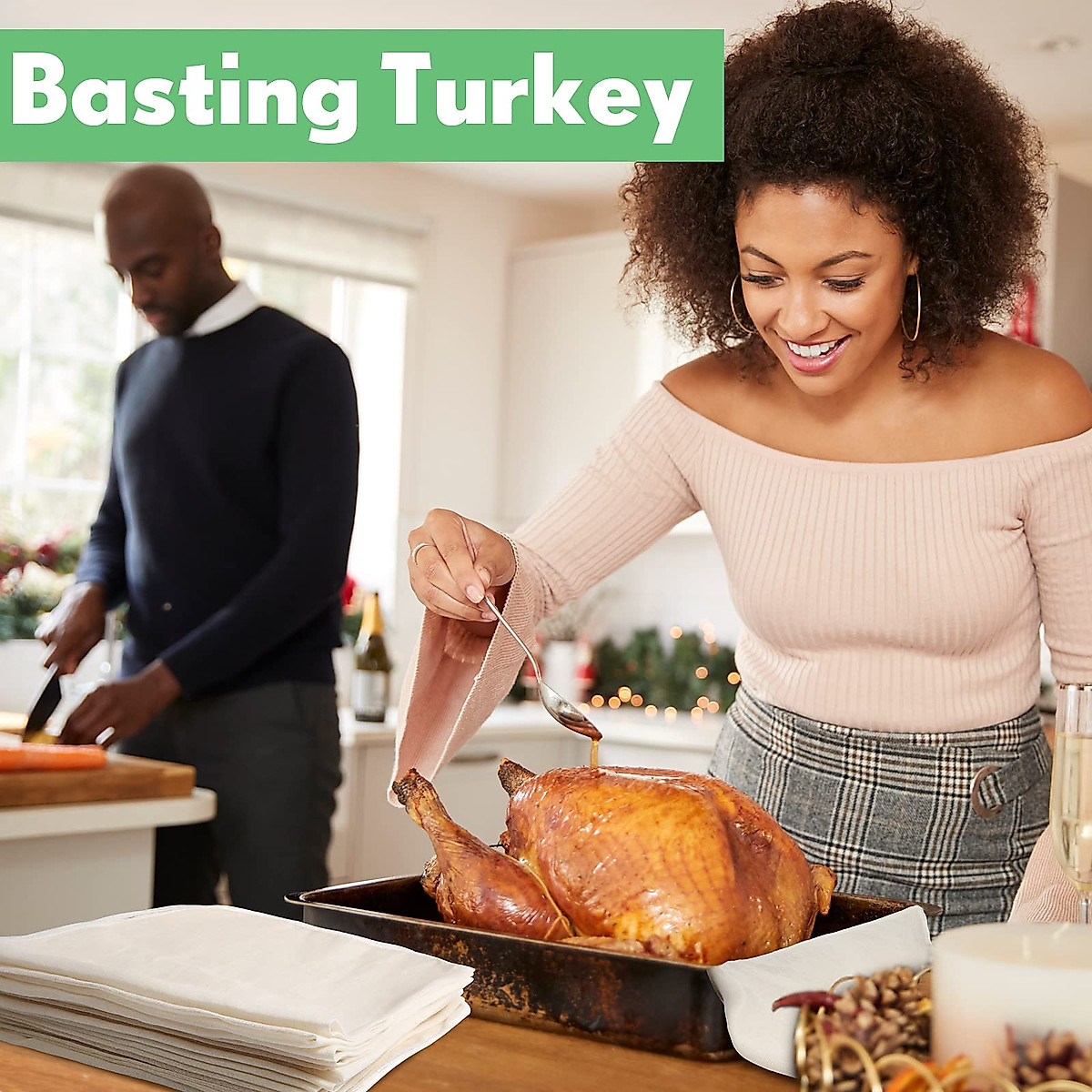 Chumia 20 Pcs 20x20 Inch Cheese Cloths for Straining Grade 100 Cheesecloth Reusable Muslin Cloth for Straining Unbleached Cotton Cheese Cloth Bulk for Baking, Juicing, Cheese Making