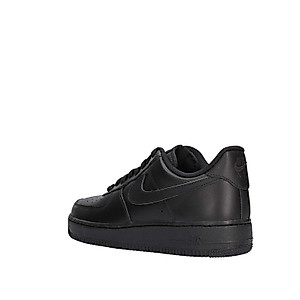 Nike Men?s Air Force 1 Low Sneaker, Black/Black, 8.5