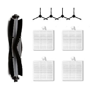 Replacement Parts Fit For Airrobo T20+, Robot Vacuum Accessories Fit For Airrobo T20+ (9pc- brush roll& filter& side sweep)
