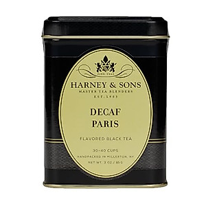 Harney & Sons Decaf Paris, 4 oz Loose Leaf Black Tea w/ Fruit and Caramel Flavors