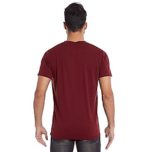 MERINNOVATION Merino Wool T-Shirt Mens Wicking Merino Wool Undershirt Lightweight Base Layer (Wool Socks Included Cabernet