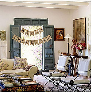 JeVenis We Are So Proud of You Banner Graduation Banner Congratulations Banner Graduation Party Decorations Graduation Commencement Decoration