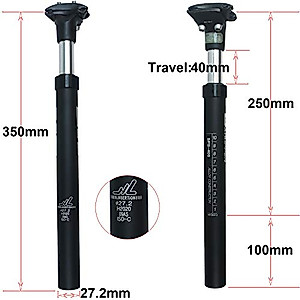 27.2 Suspension SeatPost MTB Mountain Bike Damping Road Track Bicycle Seat Post 27.2mm Adjustable Seat Saddle Tube