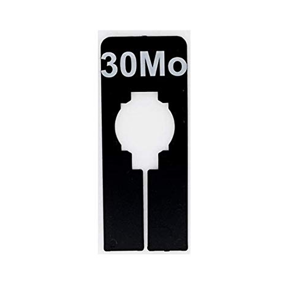 NAHANCO QSDBWKIT5, Black Rectangular Clothing Size Dividers with White Print for Baby/Kids, 3MOS – 4T, Kit of 10 (10 Sizes, 1 Piece Each)