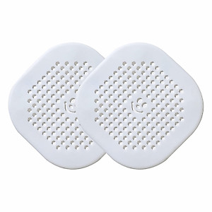 Shower Drain Hair Catcher, Hair Drain Catcher with Suction Cups Tub Drain Hair Catcher Hair Stopper for Shower Drain Bathtub Hair Drain Catcher for Bathroom Bathtub Kitchen Sinks (White)