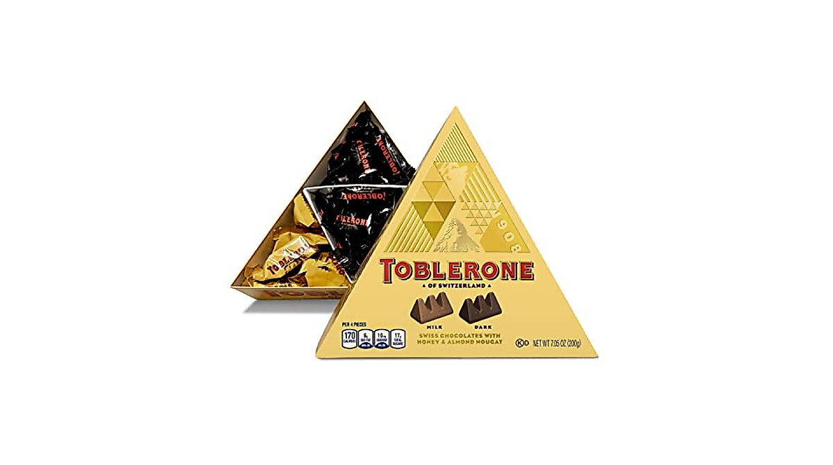 Toblerone Tiny Swiss Chocolate Gift Set - 25 Pieces of Premium Swiss Cocoa