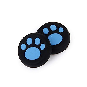 Vivi Audio Thumb Stick Grips Cap Cover Joystick Thumbsticks Caps For PS4 XBOX ONE XBOX 360 PS3 PS2 Blue Cat Dog Paw