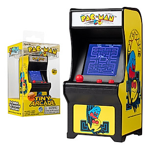 Tiny Arcade Pac-Man 3.5" Mini Retro Game - Functional Arcade Cabinet w/ Real Gameplay & Sounds - Classic Game Fits in the Palm of Your Hand (Ages 8+)