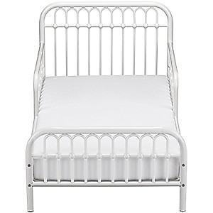 Little Seeds Monarch Hill Ivy Metal Toddler Bed, White