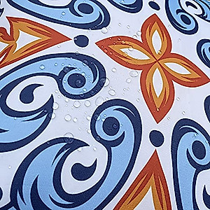 Hckot Outdoor Waterproof Throw Pillow Covers for Patio Furniture Set of 4 Floral Printed Boho Decorative Farmhouse Pillow Covers for Couch Garden Tent Balcony 18x18 inch