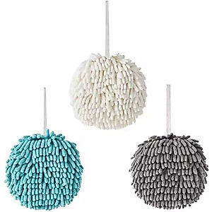 Hand Towel Multipurpose Chenille Comfort Absorbent Bathroom Kitchen Hand Bath Towels 3 Pices Set Flawless Quality Makes Life Easy Hand Towel or use for Cleaning