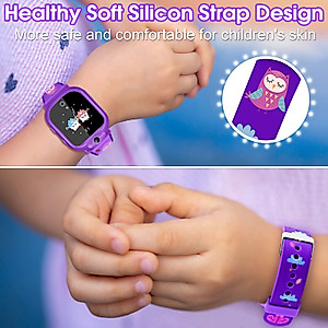 PROGRACE Kids Watch Girls Gift - Kids Watch Toddler Watch with Games 90° Rotatable Camera Music Alarm Pedometer Calculator Touch Screen Digital Wrist Watch Gifts for 4-12 Years Old