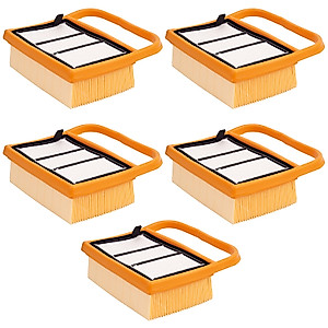 JICHEKU 4238 141 0300 Air Filter with 4238-140-1800 Pre Cleaner Compatible with 4238 140 4401 42381410300B Stihl TS410 TS420 TS410Z TS420Z TS480 TS500i Concrete Cutoff Saw Lawn Mower (5Packs)