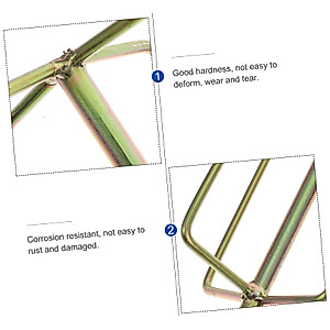 SOESFOUFU 2 Pcs Stirring Rod Grout Bucket Electric Blender Concrete Blender Cement Mixing Rods Bling Accessories Paint Mixer Parts Compound Mixer Model Alloy Square Handle re-usable