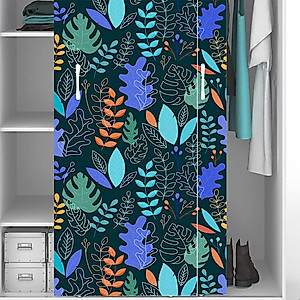 Eilyliafe 121"x16.5" Colorful Contact Paper Boho Peel and Stick Wallpaper Leaf Wallpaper Self Adhesive Removable Wallpaper for Walls Furniture Covering Vinyl Rolls