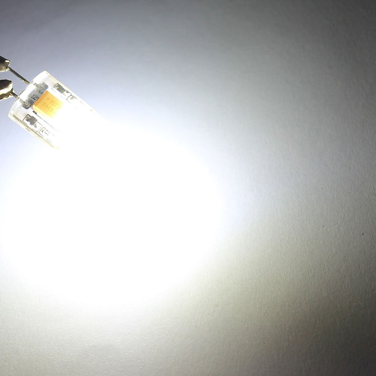 FIYA IIVVERR AC12V G4 1508 COB LED Corn Light Bulb Silicone Lamp Sapphire Filament Cool White (AC12V G4 1508 COB LED Bombilla de luz de maíz Lámpara de silicona Zafiro Filamento frío