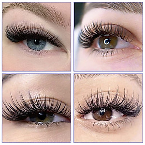 Wendy Lashes Classic Lash Extensions D Curl Eyelash Extensions Premium 0.10 thickness Volume Lash Extension 20-25mm Individual Lashes Soft Dark Professional Lashes Extensions(0.10-D, Mixed 20-25mm)