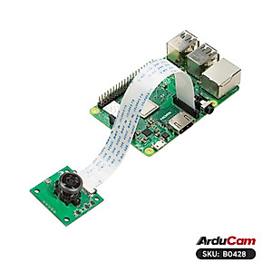 Arducam for Raspberry Pi Camera, 5MP Ultra Wide Angle Fisheye Lens, OV5647 Pi Camera Module with IR Filter and Manual Focus for Raspberry Pi 5/4B/3B /3B+