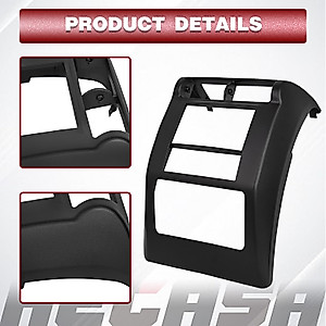 HECASA Double Din Dash Kit W/Wiring Harness Compatible with 2003-2006 Jeep Wrangler TJ Radio Dash Bezel