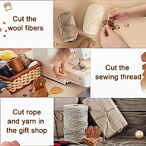 Savina Thread Cutter for Sewing, Table Top Yarn Cutter with Stand Blade Saver. Ideal for Quilting Projects, Wooden Sewing Tools DIY Craft. (1Pcs)