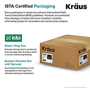 Kraus Quarza Kitchen Sink | 33-Inch 60/40 Bowls | Black Granite | KGD-442 model