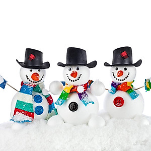 Skylety 8 Pieces Felt Top Hats Black Mini Top Hats Christmas Party Decoration for Your Snowman, Doll, or Other Craft Project