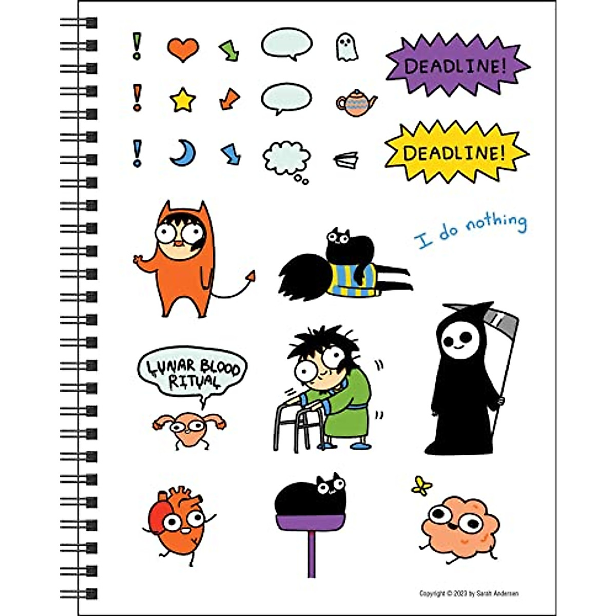 Sarah's Scribbles 16-Month 2023-2024 Weekly/Monthly Planner Calendar: Get It Together!