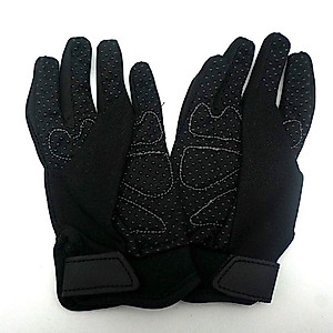 Youth Kids Motocross Motorcycle BMX MX ATV Dirt Bike Bicycle Cycling Gloves Martian Spider Black