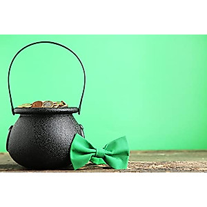GIFTEXPRESS 24-Pack Mini Cauldron Kettles Novelty Candy Kettles for St Patrick Decoration, Pot of Gold Cauldron, Halloween Black Cauldrons Candy Holder, Witches Cauldron, Cauldron Pot Party Favors