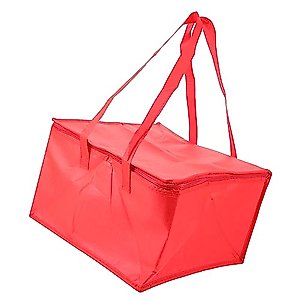 HEASOME Zip Ties Outdoor Insulation Bags Non-woven Fabric Takeout Food Bag with Zipper Insulated s Pizza Bags for Carry Portable Decorate Hot Bag for Food Delivery
