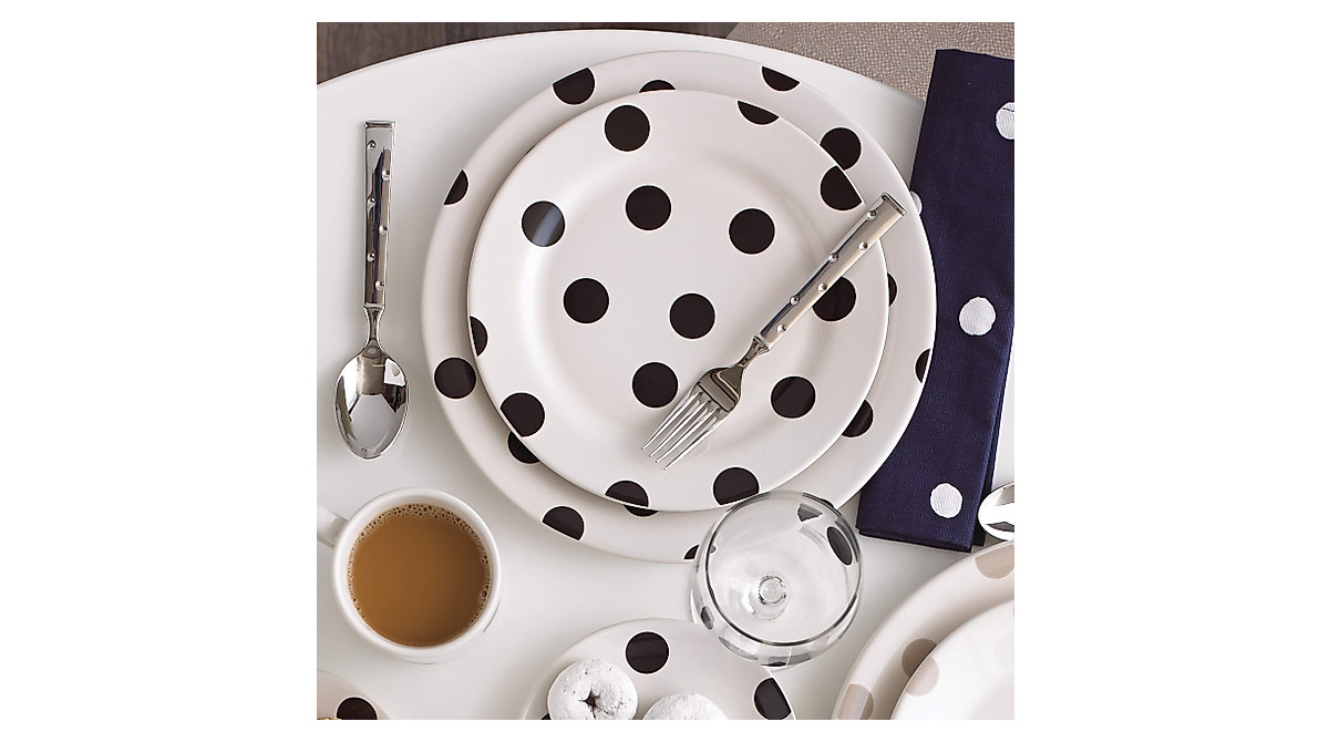Kate Spade Deco Dot 12-Pc Dinnerware Set - Chic & Durable