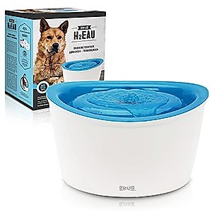 ZEUS H2EAU Elevated Dog and Cat Drinking Water Fountain with Purifying Filter, 6L Capacity