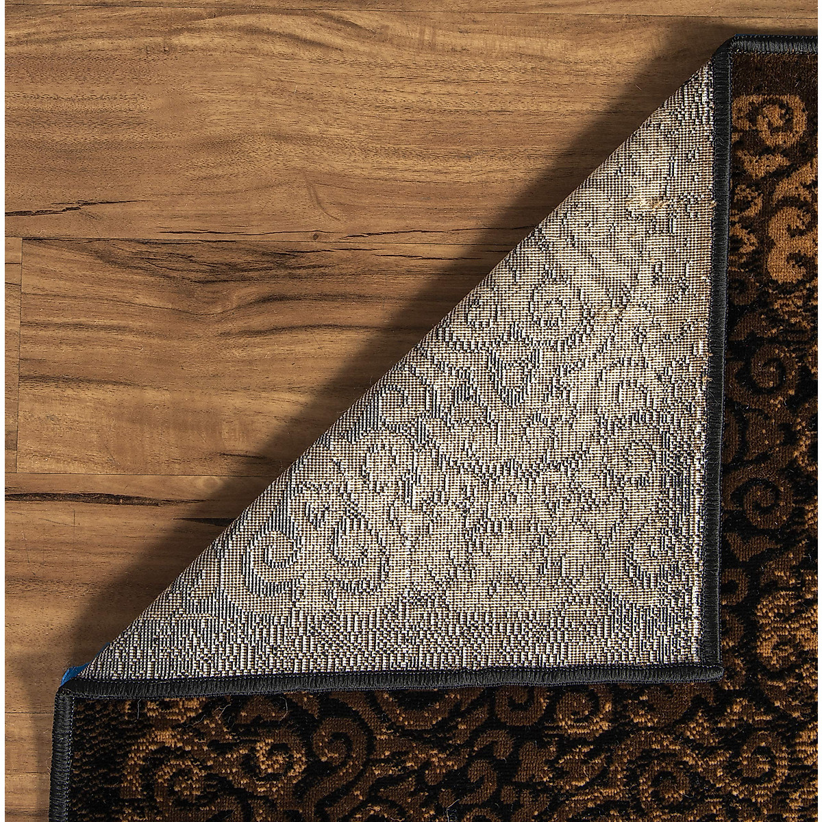 Linon Vintage Collection Illusion Synthetic Rugs, 5' x 7'6", Brown